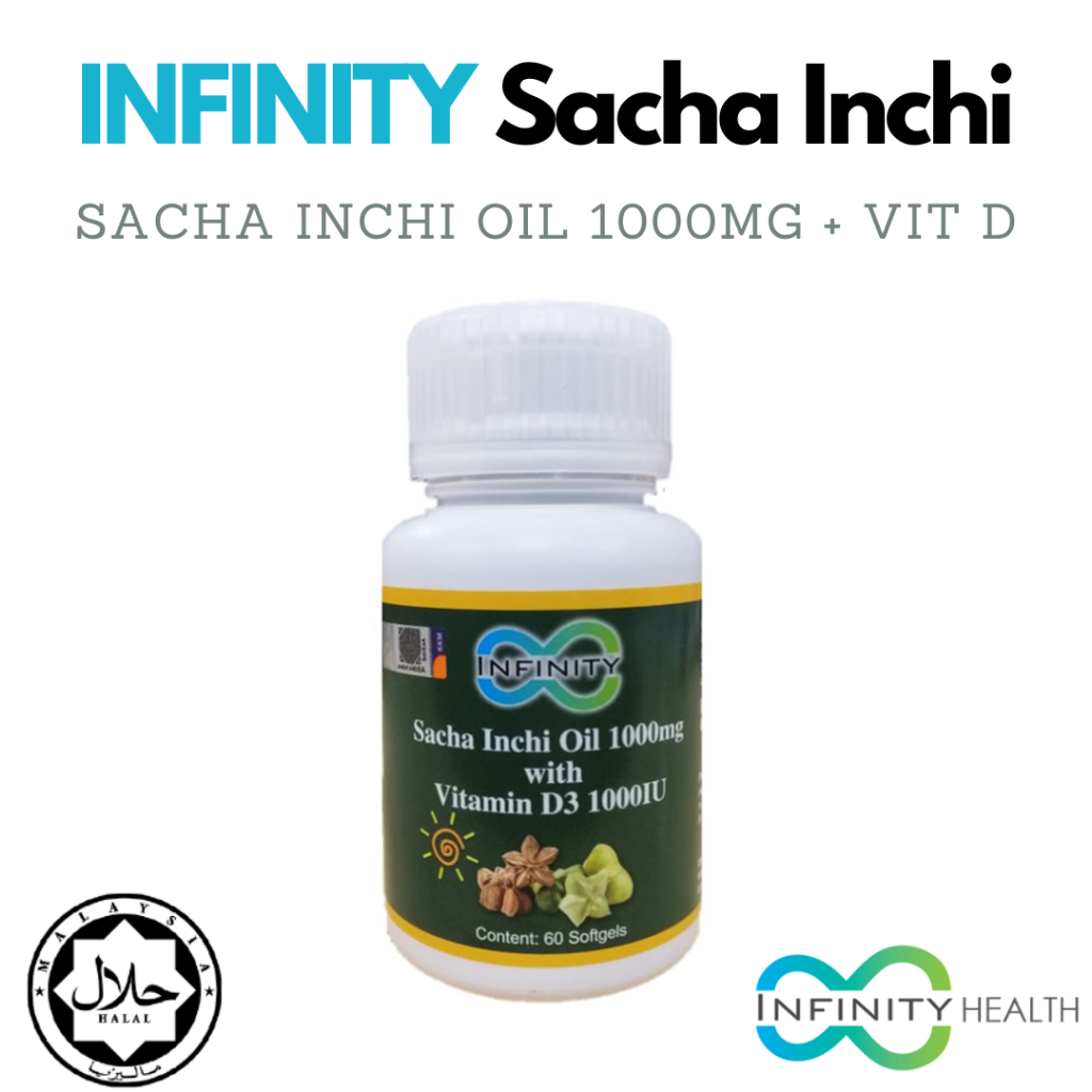 INFINITY Sacha Inchi Oil 1000mg with Vit D3 1000iu | Shopee Malaysia