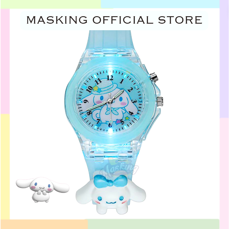 SANRIO Cartoon Kids Watch Kuromi CInamoroll Waterproof Electronic LED ...