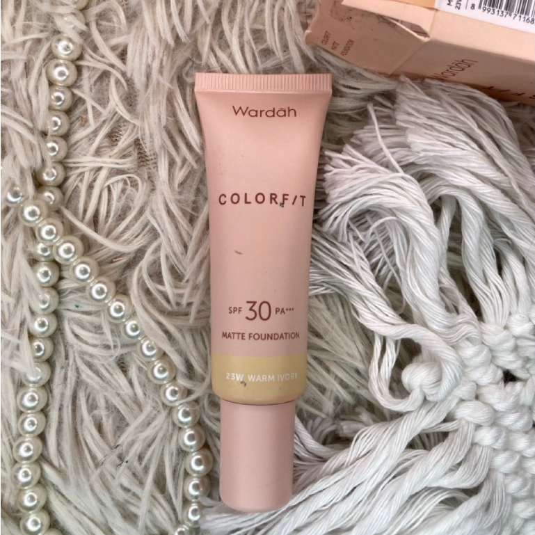 Wardah Colorfit Matte Foundation 23W Warm Ivory | PRELOVED | Shopee ...