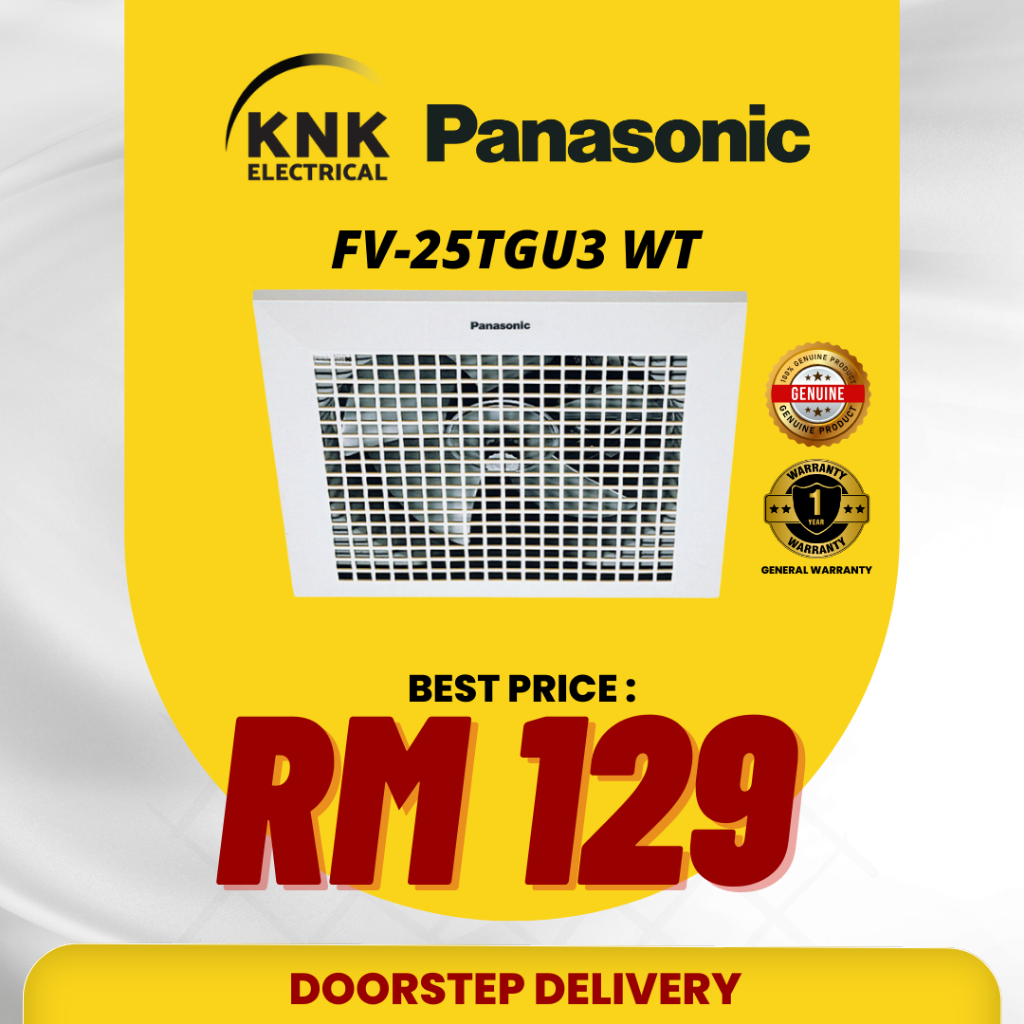 Panasonic Ceiling Mount Ventilation Fan FV-25TGU3-WT | Shopee Malaysia
