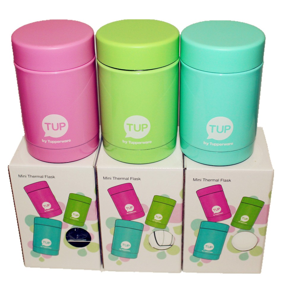 Tupperware Mini Thermal Flask 250ml (1)pc Choose Color Pink / Apple ...