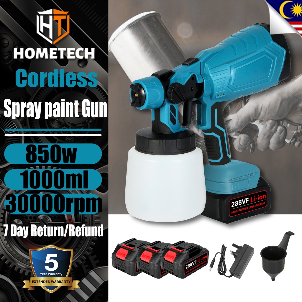 🔥5-year warranty🔥Electric Paint Spray Gun Cordless Spray Gun Portable ...