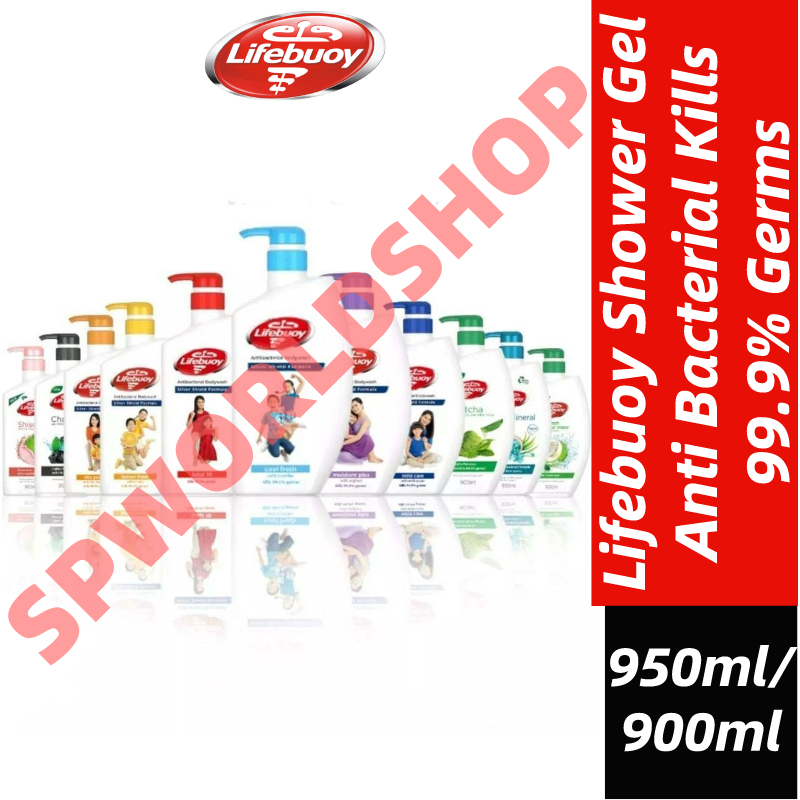 READY STOCK‼️ Lifebuoy Anti-Bacterial Shower Gel 900ml/950ml Sabun Mandian Bunuh 99.9% Kuman ...