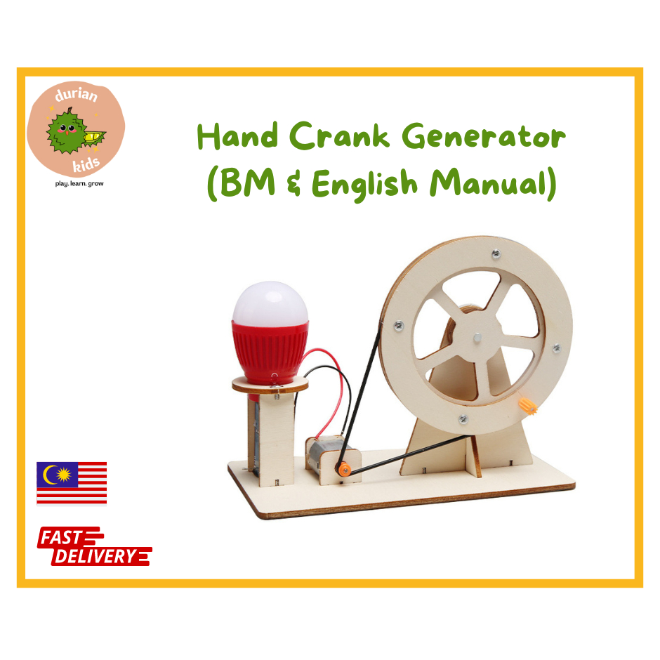 RBT DIY Hand Crank Generator assemble kits BM & English Manual / STEAM ...