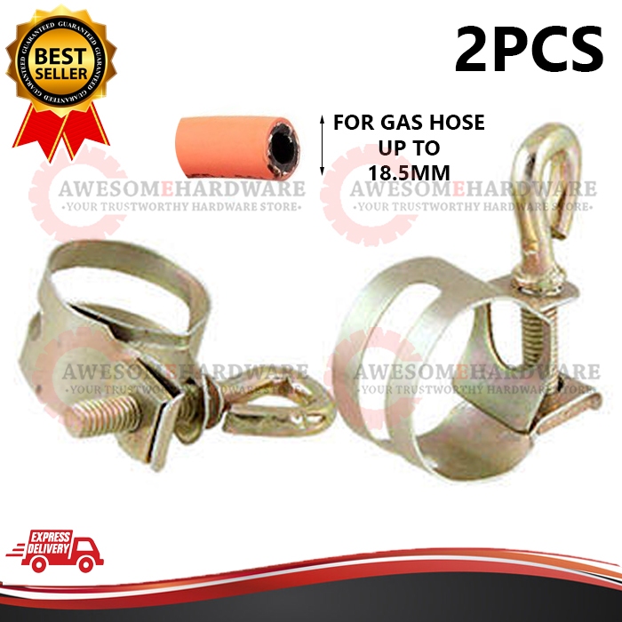 (2PCS) ECONOMY TYPE GAS HOSE CLIP WITH THUMBTURN KEY | Shopee Malaysia
