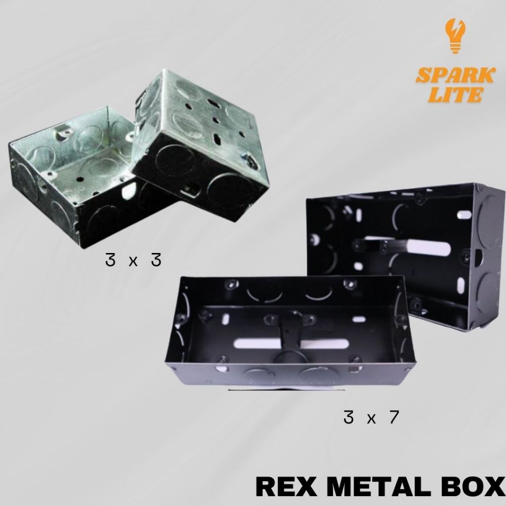 REX 3x3 3x7 Conceal Metal Box Switch Box | Shopee Malaysia