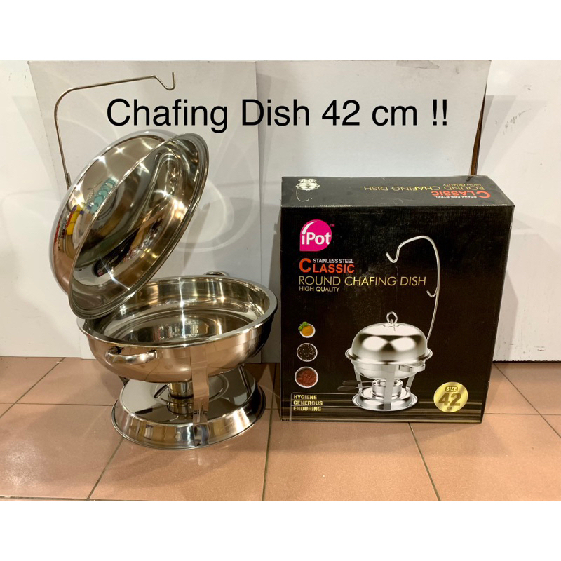iPot Tempat lauk / Charfing Dish 42 cm stainless steal (Promosi ...