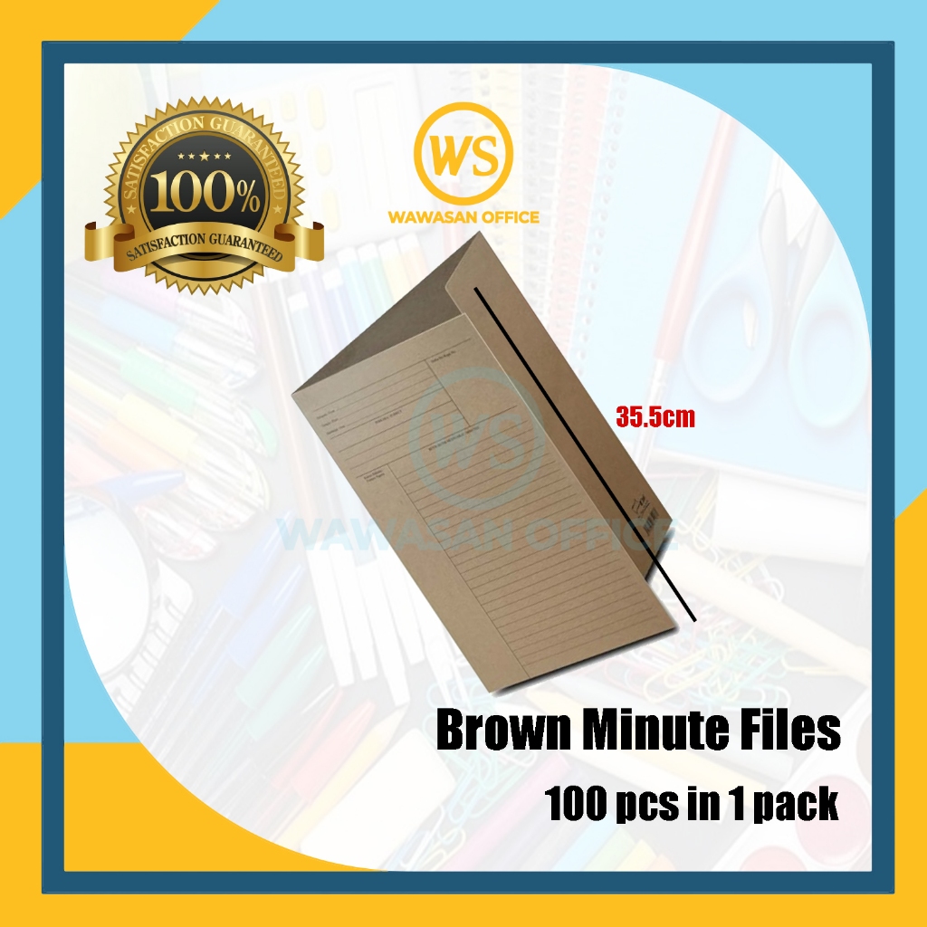 Brown Minute File / Fail Kertas / Paper Folder / Brown Paper File ...