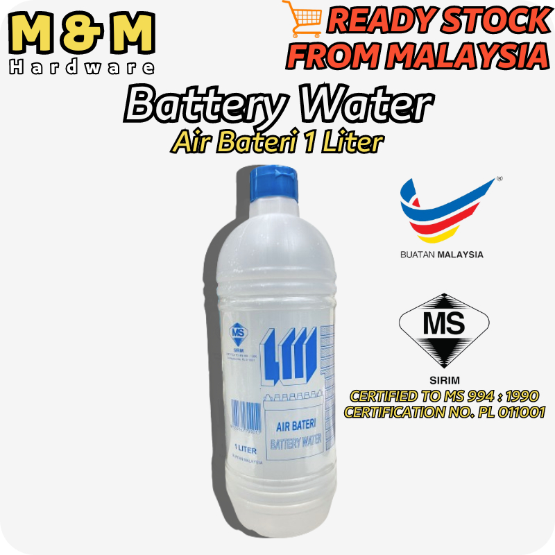 AIR BATERI KERETA MOTOR VAN LORI LORRY CAR BATTERY WATER VEHICLE 1LITER ...