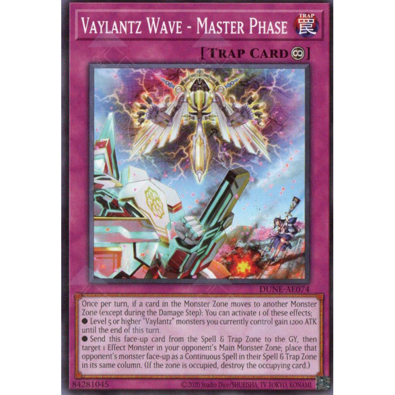 Yugioh DUNE-AE074 Vaylantz Wave - Master Phase (N) | Shopee Malaysia
