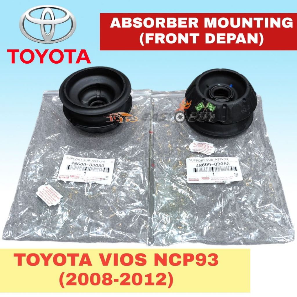 ORIGINAL JAPAN TOYOTA ABSORBER MOUNTING (FRONT DEPAN) - TOYOTA VIOS ...