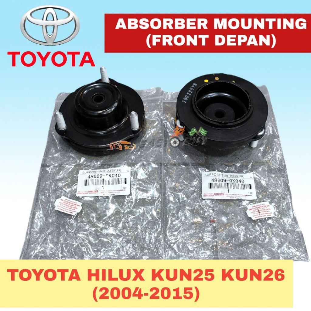 ORIGINAL JAPAN TOYOTA ABSORBER MOUNTING (FRONT DEPAN) - TOYOTA HILUX ...