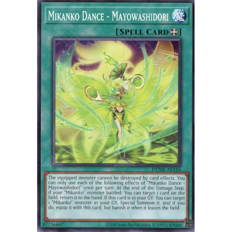 Yugioh DUNE-AE116 Mikanko Dance - Mayowashidori (N) | Shopee Malaysia