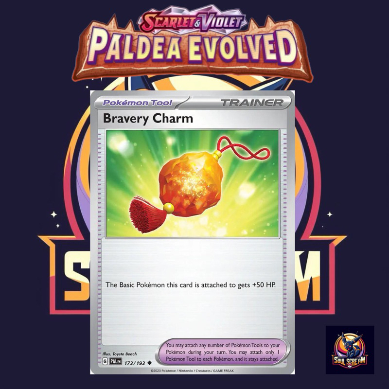 Pokemon TCG Bravery Charm Paldea Evolved | Shopee Malaysia
