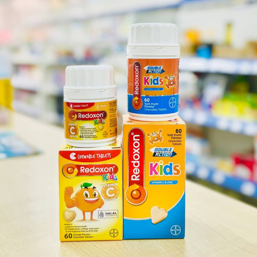 [ORIGINAL] Redoxon Kids Vitamin C Chewable Flavour Orange/Tutti Frutti ...
