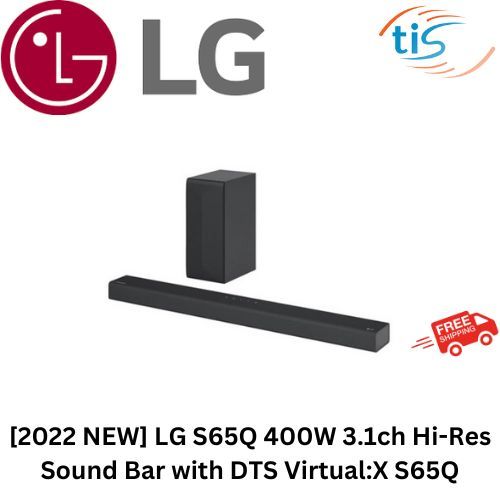 [2022 NEW] LG S65Q 400W 3.1ch Hi-Res Sound Bar with DTS Virtual:X S65Q ...