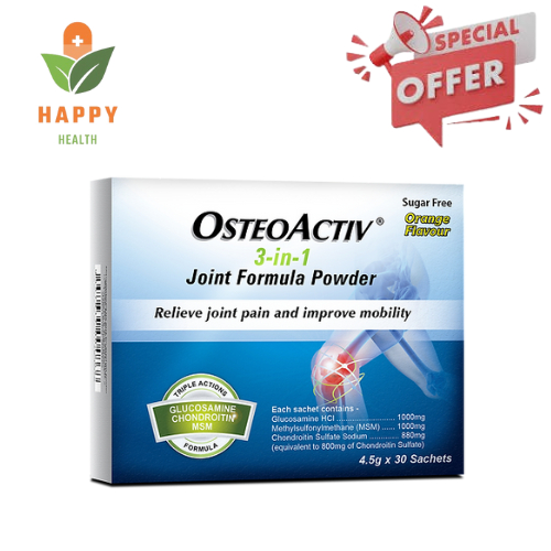 OSTEOACTIV 3 IN 1 JOINT FORMULA POWDER (ORANGE FLAVOUR) 4.5G X 30 ...