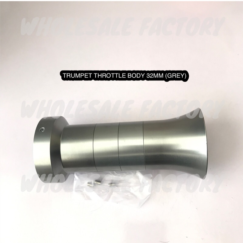 TRUMPET THROTTLE BODY 32MM (GREY) 36MM(SILVER) 38MM (BLACK) (GOLD ...