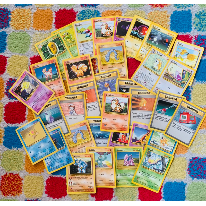 Pokemon TCG : original vintage base set cards. LP to MP condition ...