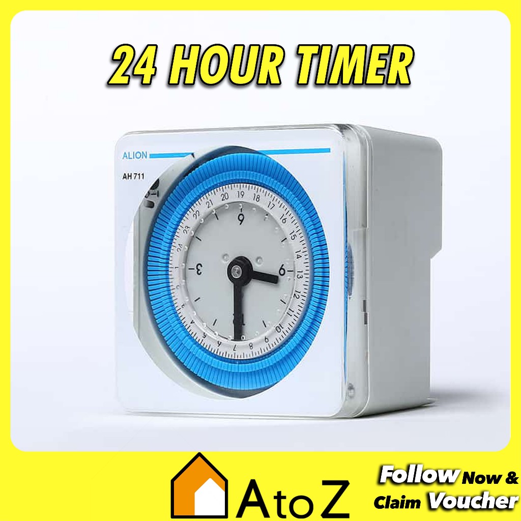 24 Hours Analog Hager Timer Switch Timer EH711 AH711 | Shopee Malaysia