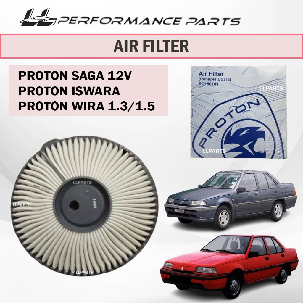 100% Original Proton Saga 12V / Iswara / Wira 1.3 1.5 Engine Air Filter ...