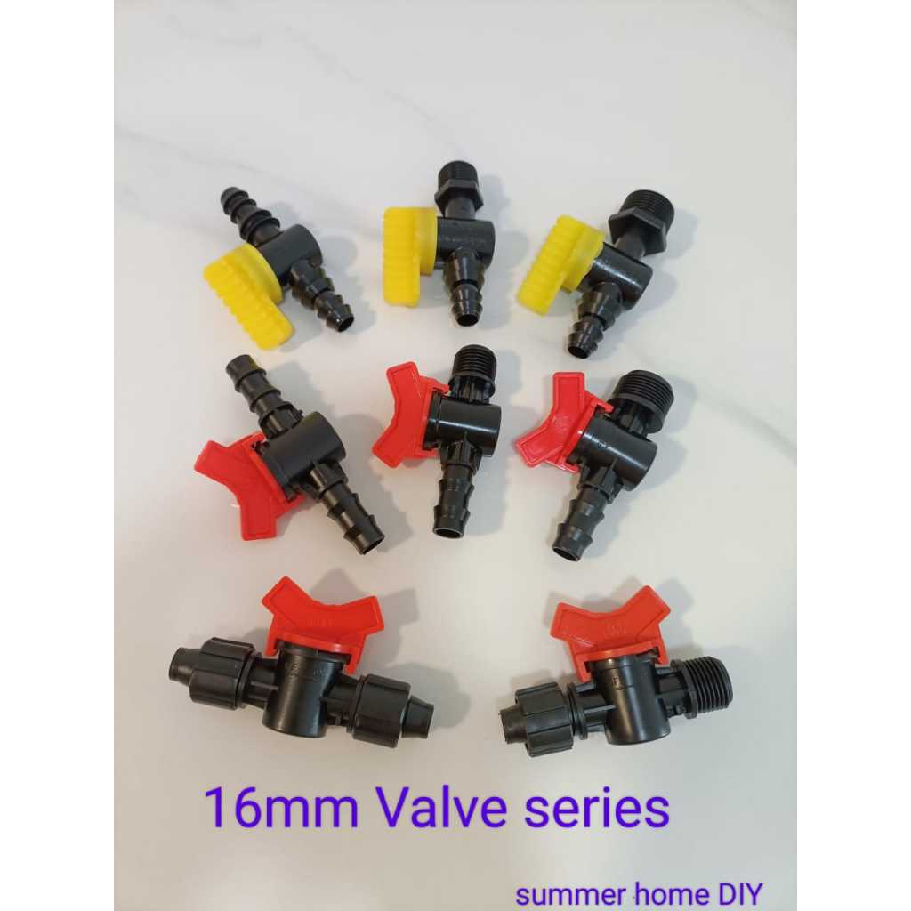 50Pcs / 16mm Stopcock Quick Action Valve/Irrigation Watering System ...
