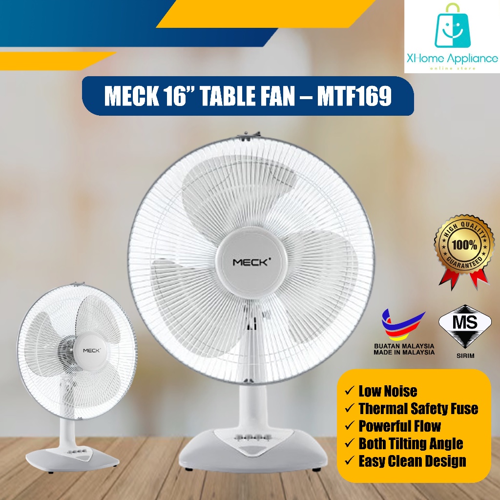 【READYSTOCK】MECK Table Fan (16") MTF169 16" kipas meja 桌子风扇16寸 | Shopee ...