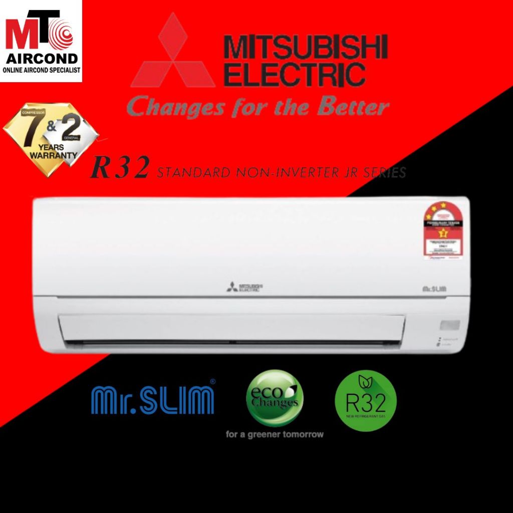 [MTO] MITSUBISHI ELECTRIC R32 STANDARD NON INVERTER JR SERIES | Shopee ...