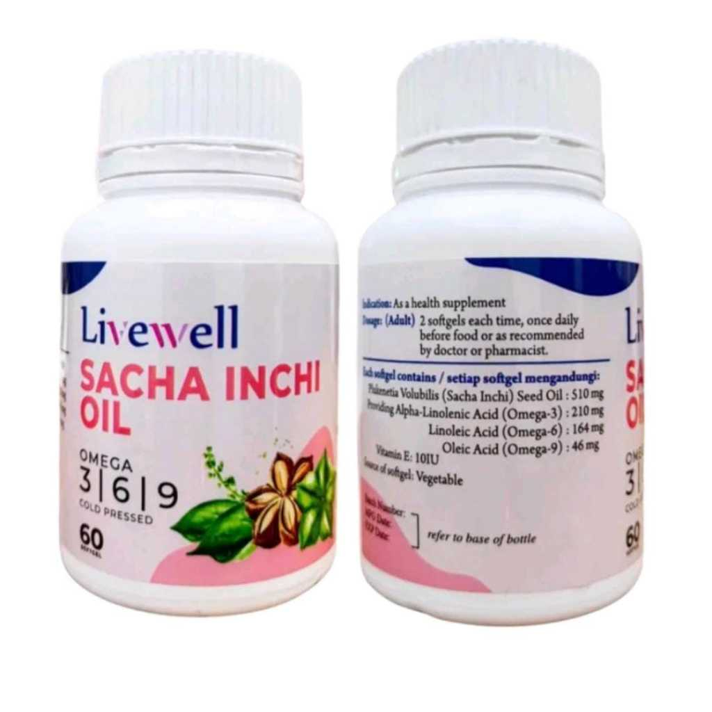 Livewell Sacha Inchi Oil (60 softgel/520mg) | Shopee Malaysia