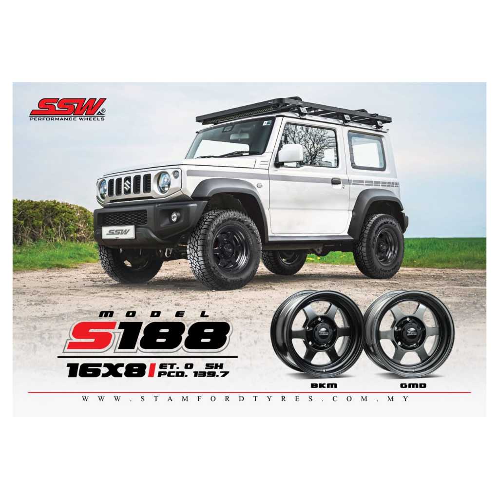 SSW S188 rim for Suziki Jimmy | Shopee Malaysia