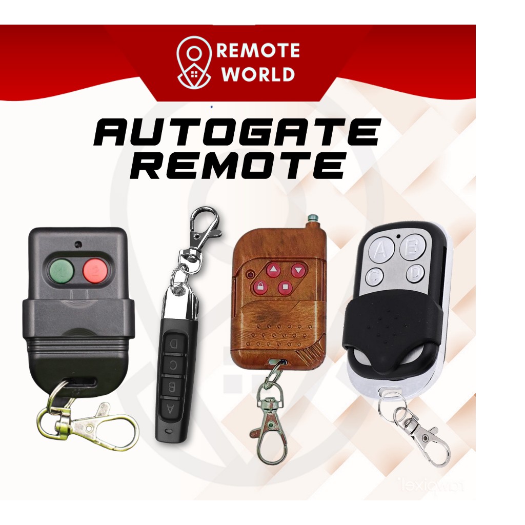 Autogate Remote Series SMC5326 330MHz 433MHz Clone Remote Wood SMC3526 metal 4-Button Pintu ...