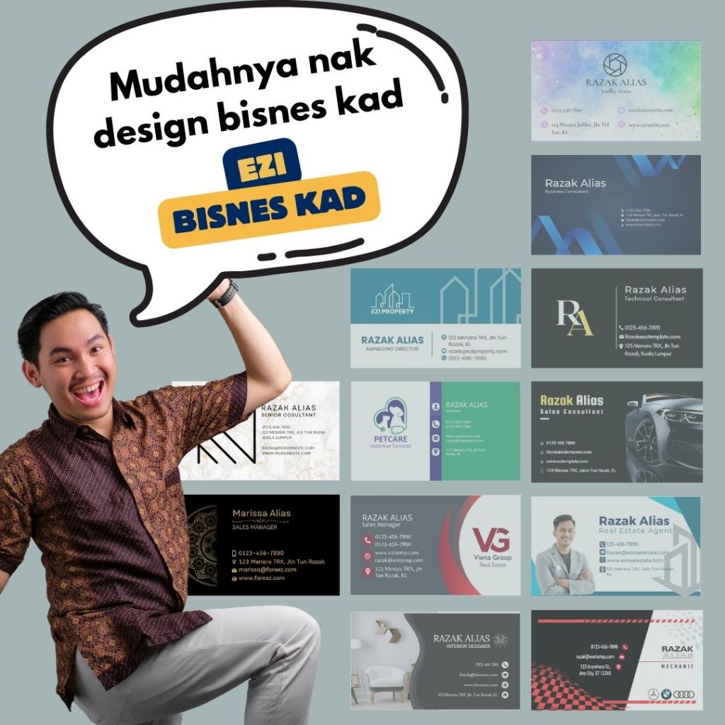 EZI DESIGN BISNES KAD SERVIS, BUSINESS CARD DESIGN SERVICE UNTUK BISNES ...
