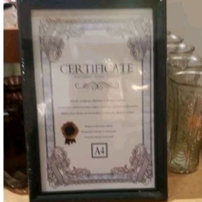 Dokumen frame gambar atau certificate murah murah | Shopee Malaysia