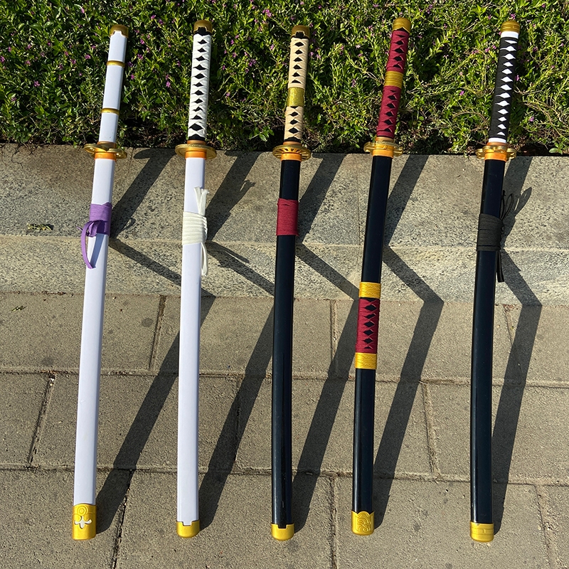 🎉Local🎉 Katana Zoro Sword Toys 104CM Wood For Kids Pedang Samurai ...