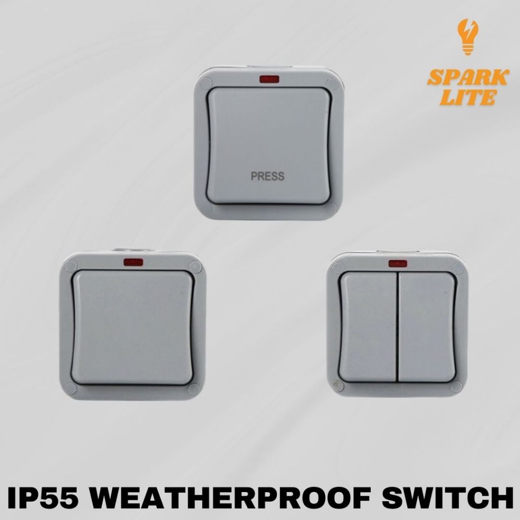 IP66 Outdoor Surface Mounted Type Hard Cover Weatherproof Switch / 1 ...