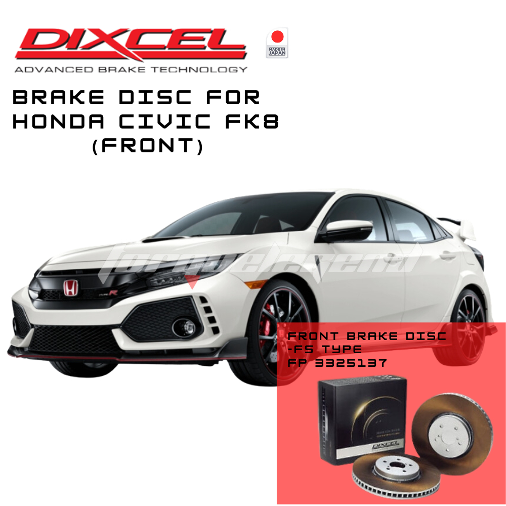 (HONDA CIVIC FK8) DIXCEL BRAKE DISC FP TYPE FRONT FP 3325137S | Shopee Malaysia