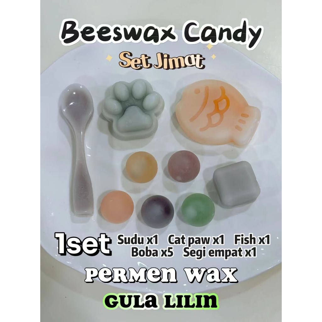 Gula-gula Beeswax Candy Permen Lilin Asmr Wax Candy Tiktok Viral Fruity ...