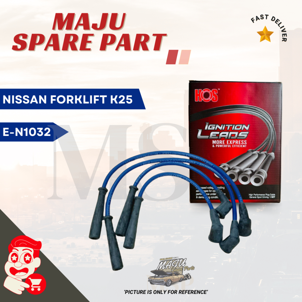 MSP PLUG CABLE NISSAN FORKLIFT K25 7MM SILICONE 1SET E-N1032 | Shopee ...