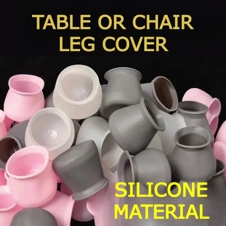 Silicon Protector Cover Square Round Protective Anti-Slip Silent Chair ...