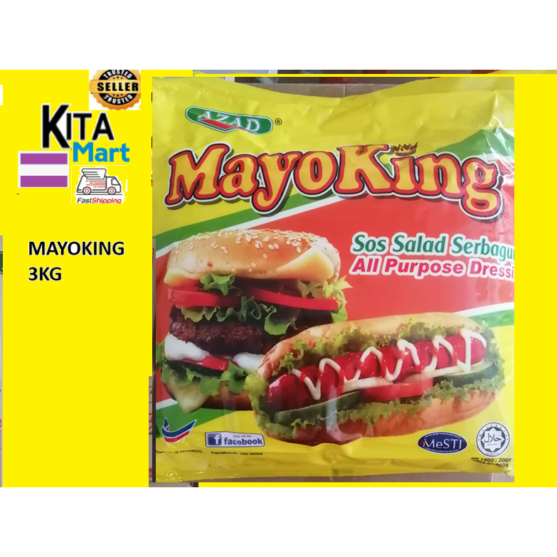 [3KG] AZAD MAYOKING MAYONNAISE | MAYOKING MAYONIS | AZAD SOS SALAD ...