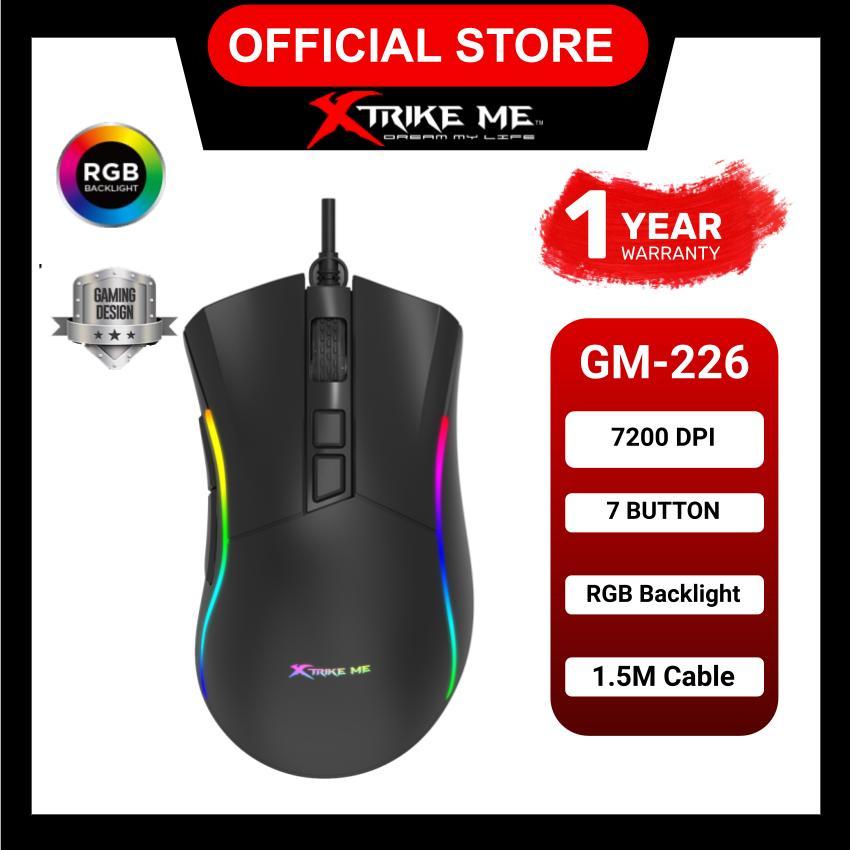 XTRIKE ME GM-226 / GM-227 / GM-203 RGB Gaming Mouse Dpi 7200 / 7d / 1 ...
