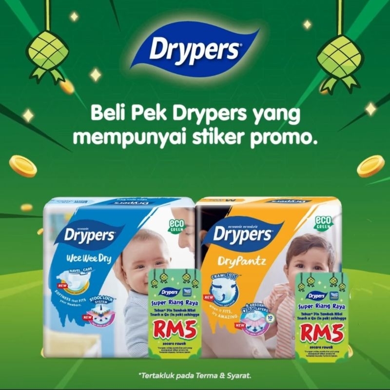 Drypers Drypantz/Weewee Dry Super Riang Raya Terus*Pin Tambah Nilai ...
