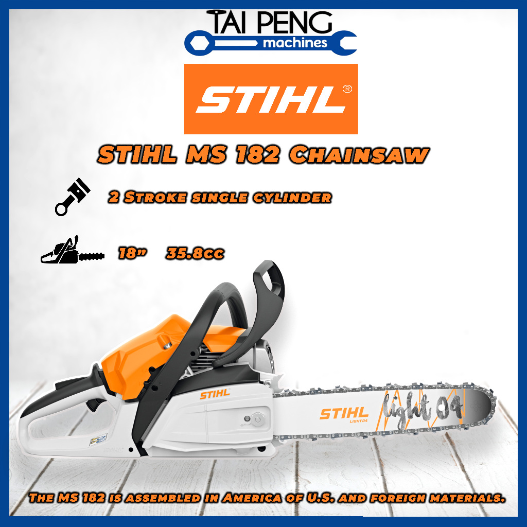 STIHL MS182 Chainsaw Chainsaw stihl germany gergaji kayu heavy duty ms ...