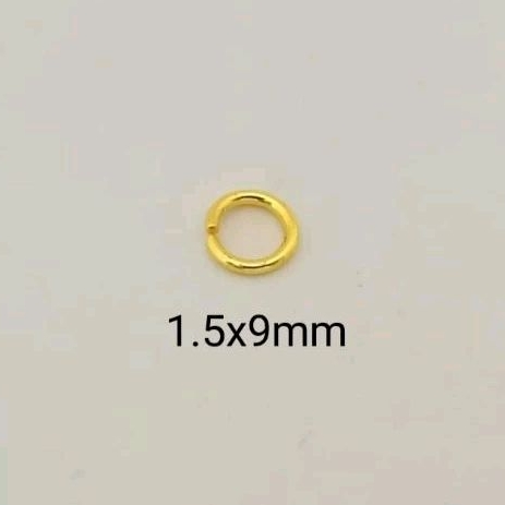 Stainless Steel Gold Color Jump Rings 1.5x9mm. | Shopee Malaysia