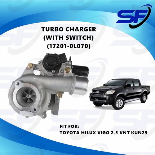 TOYOTA HILUX VIGO 2.5 VNT KUN25 TURBO CHARGER (WITH SWITCH) (17201 ...
