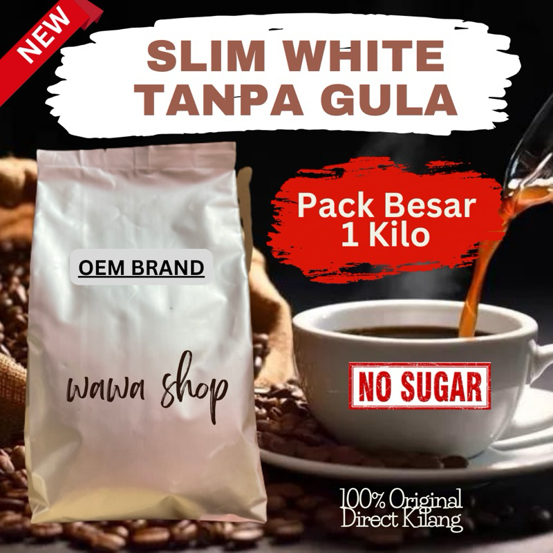 Original Direct Kilang 1 Kg Slmm White Tnpa Gula sedap&murah | Shopee ...