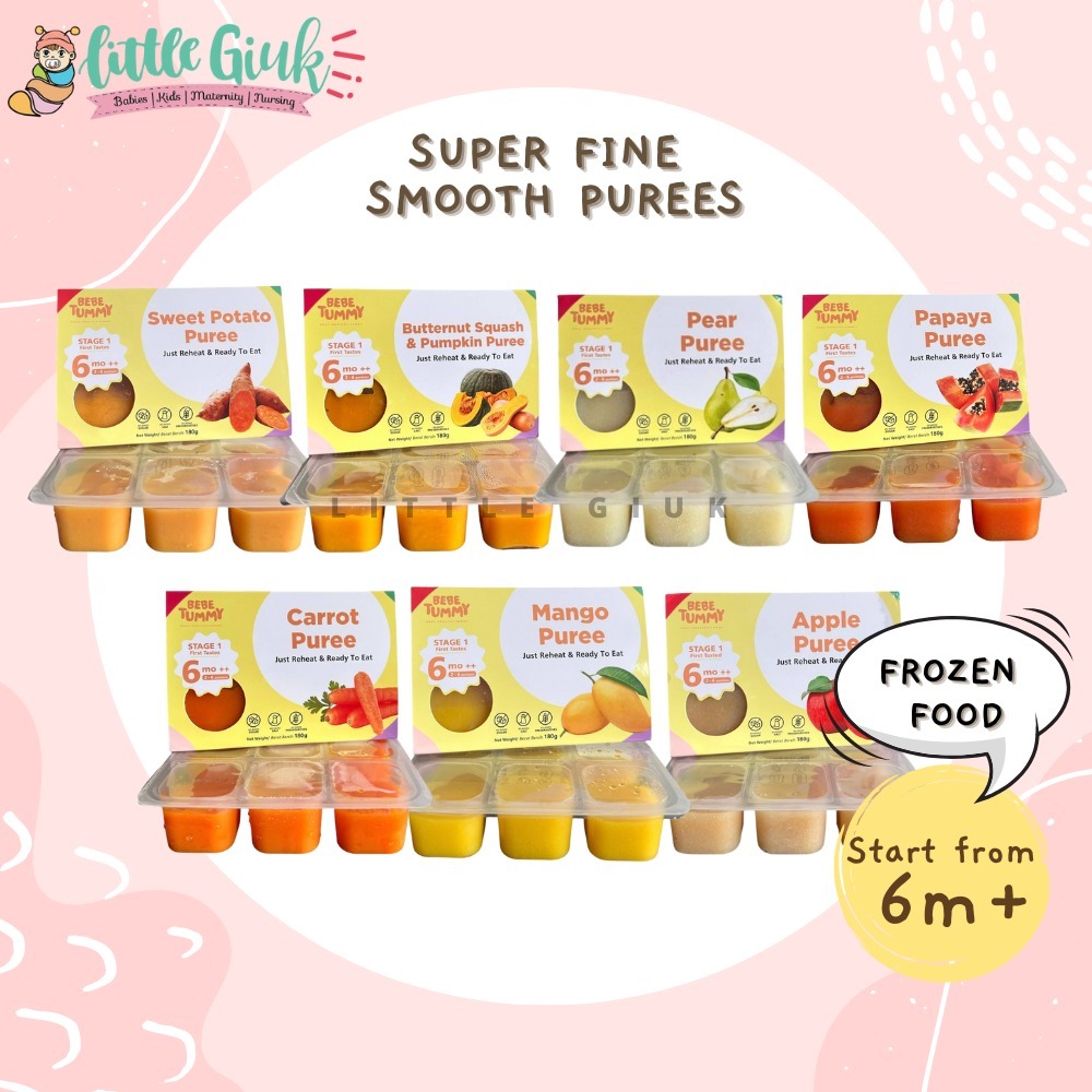 (Sabah Frozen Food) Bebe Tummy First Stage (First Tastes) Purees for 6m ...