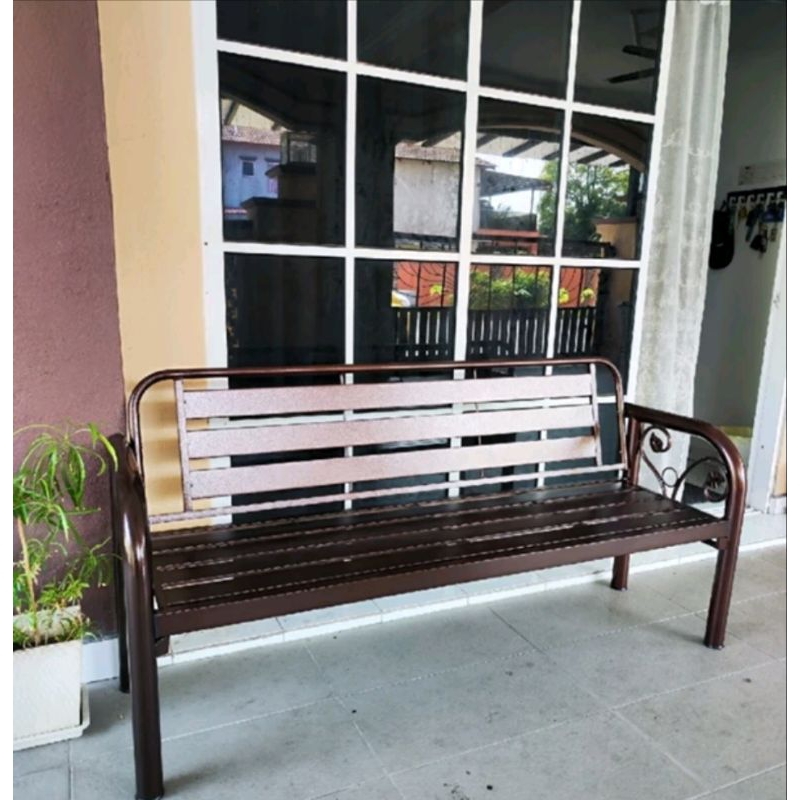kerusi steel kerusi besi bench chair luar dalam kerusi hiasan | Shopee ...