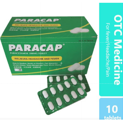 PARACAP (PARACETAMOL 500MG) 10'S -Long Expiry | Shopee Malaysia