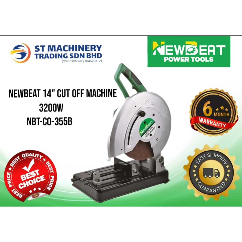 NEWBEAT 14" CUT OFF MACHINE (3200W) - NBT-CO-355B | Shopee Malaysia
